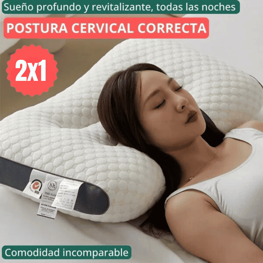 DELUXE ERGONOMIC PLUS Almohada Ortopedica 3d Con Alineación Cervical P ...